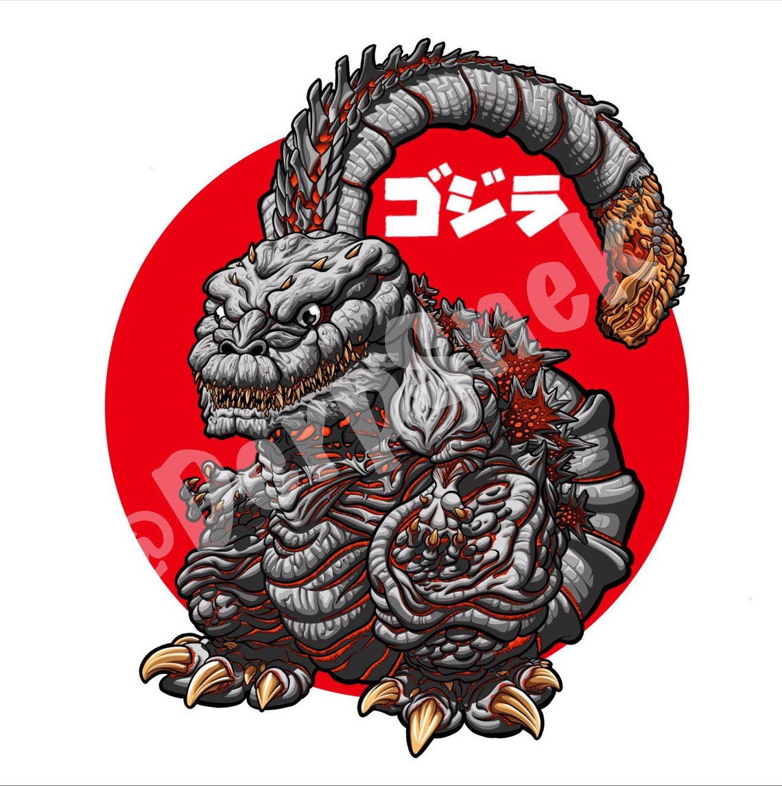 Chibi Kaiju Shin Godzilla Sticker | Etsy