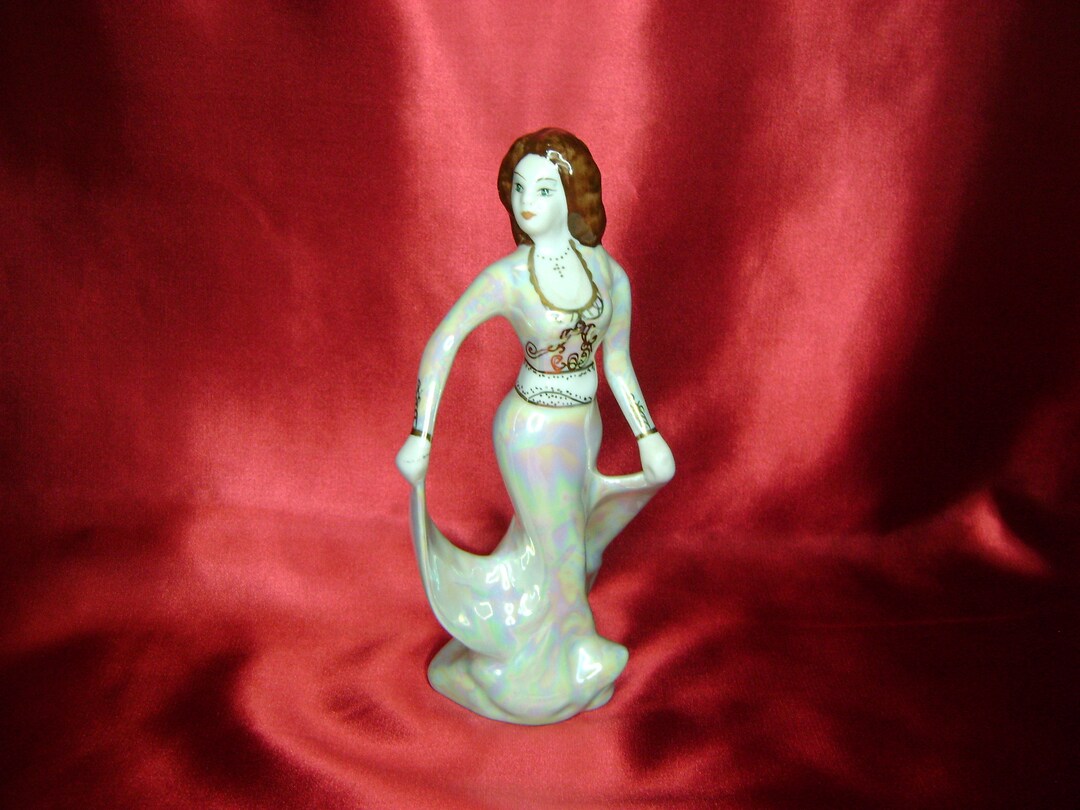 Vintage Porcelain Figurine Statuette Gypsy Lady Dancer (stipo Dorohoi ...