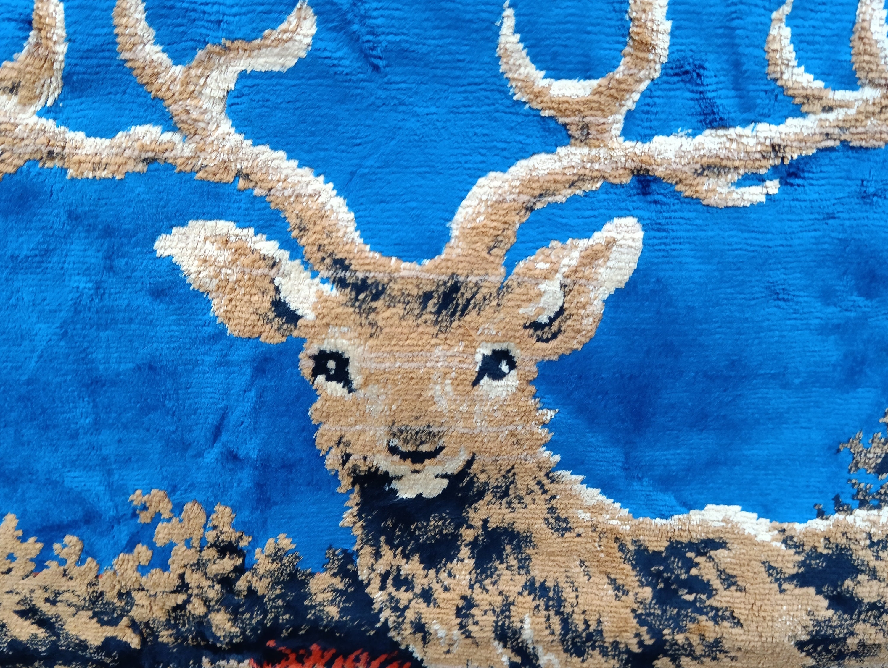 Vintage Soviet Plush Wall Carpet Rug Primitive Rustic Gobelin Tapestry ...