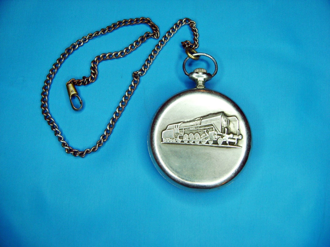 Soviet Vintage Men Mechanical Pocket Watch Chronograph Marathon Molniya ...