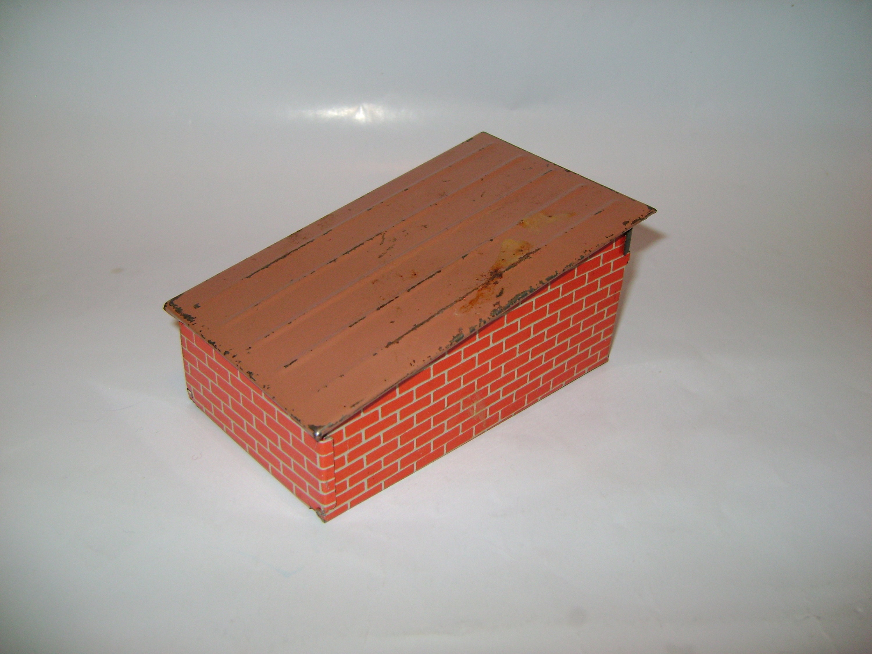 Vintage Tin Toy Pressed Steel Car Garage for Diorama Made in - Etsy