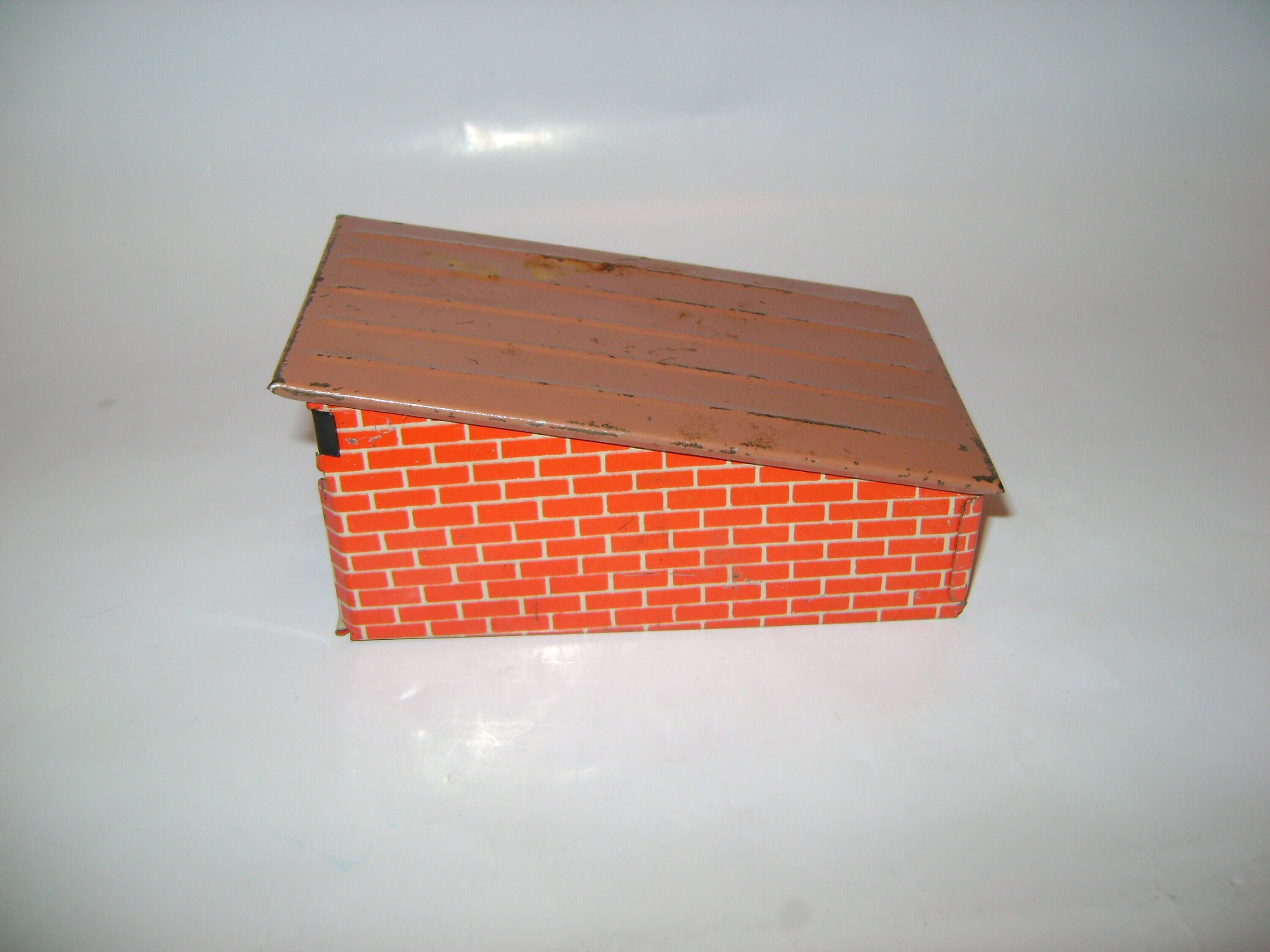 Vintage Tin Toy Pressed Steel Car Garage for Diorama Made in - Etsy