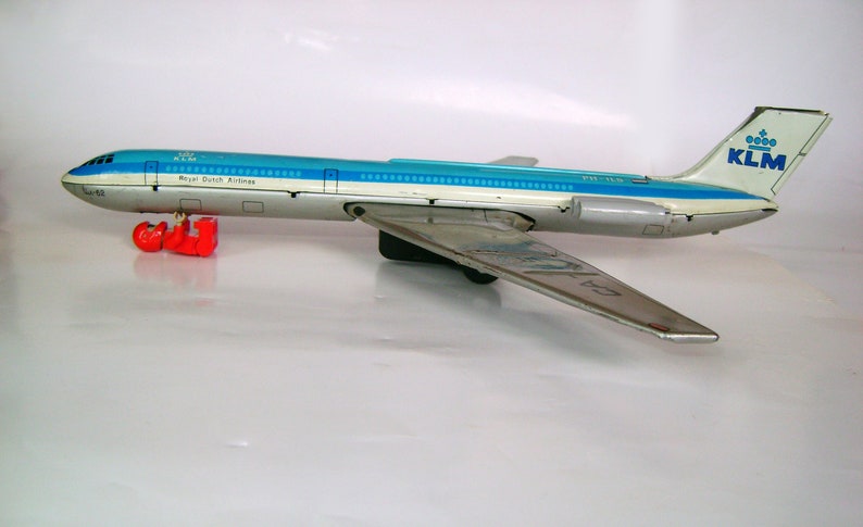 Tin Toy Soviet Jet Airplane Ilyshin IL-62 KLM Royal Dutch | Etsy