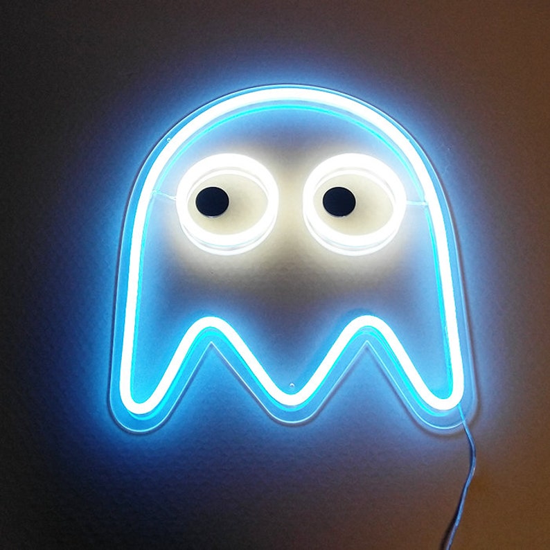 Pac man neon lights. noen sign | Etsy