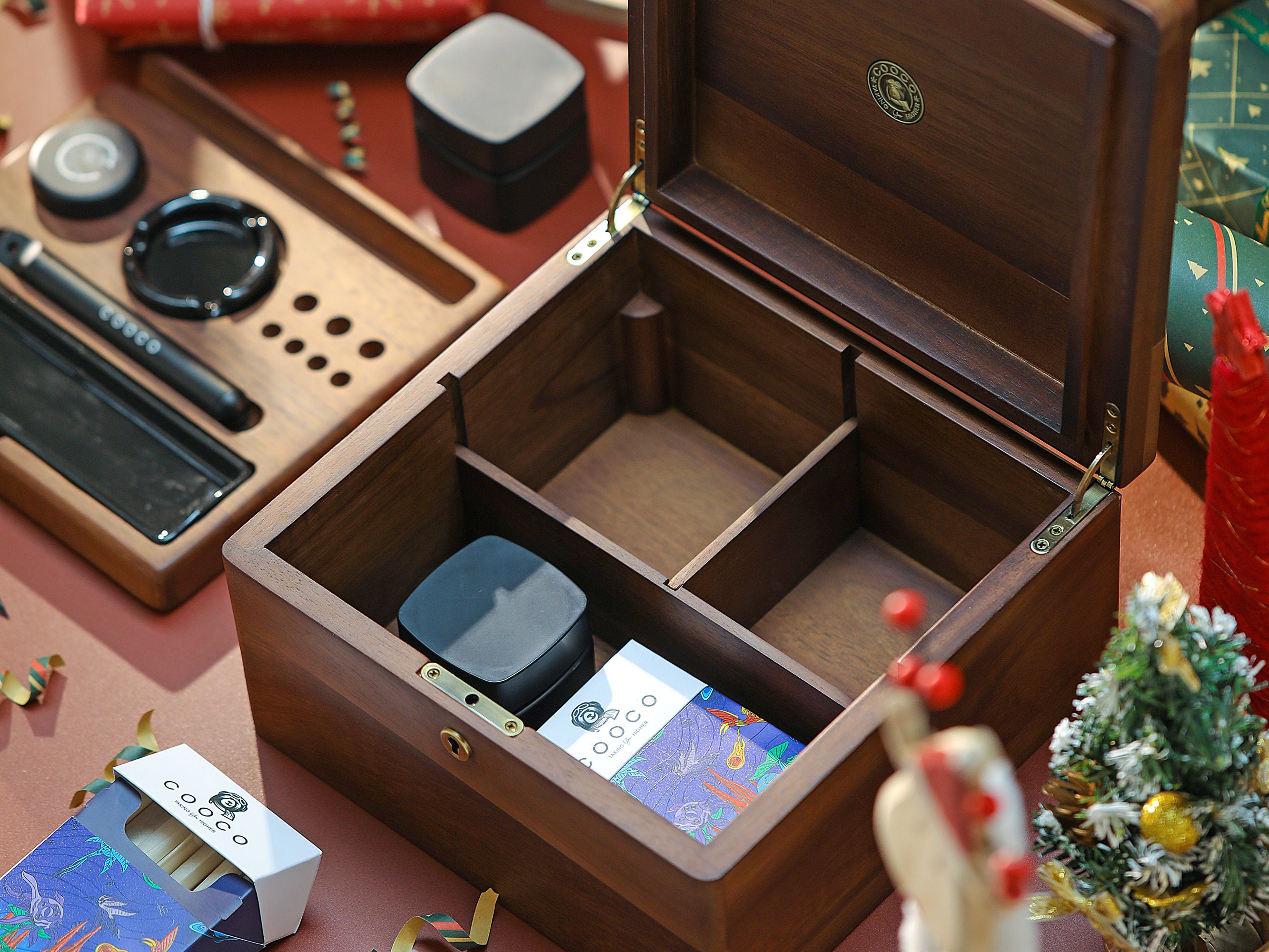 Personalized Natural Acacia Wooden Stash Box Custom Airtight - Etsy Canada