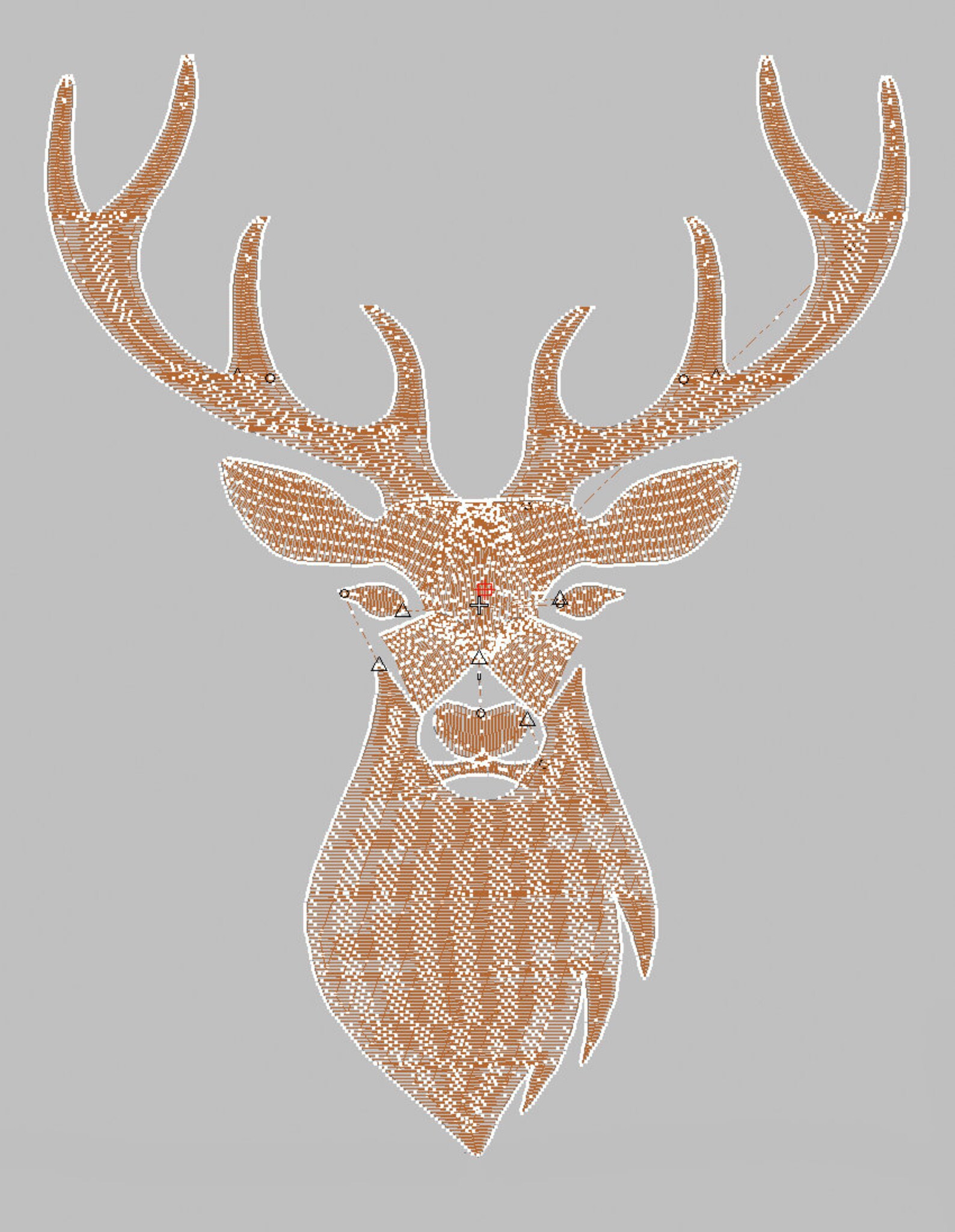 Deer Head Embroidery Design for Machine Embroidery - Bundle in Art Dst ...