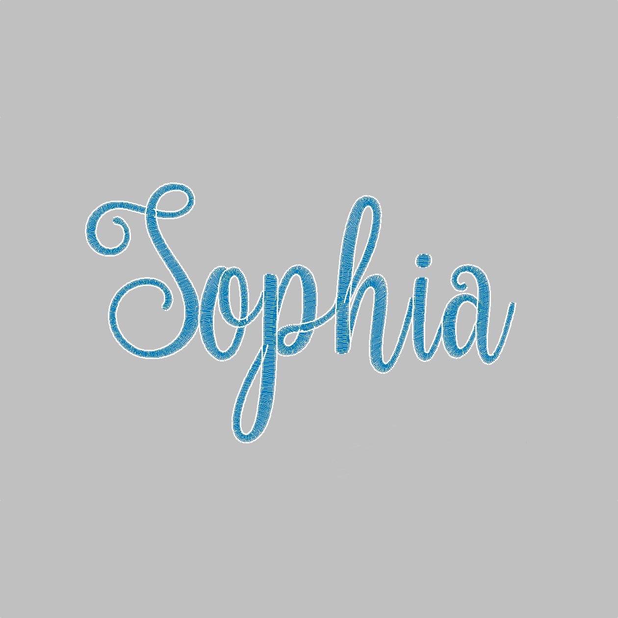 Sophia Embroidery Design - Personal Name Machine Embroidery for the ...