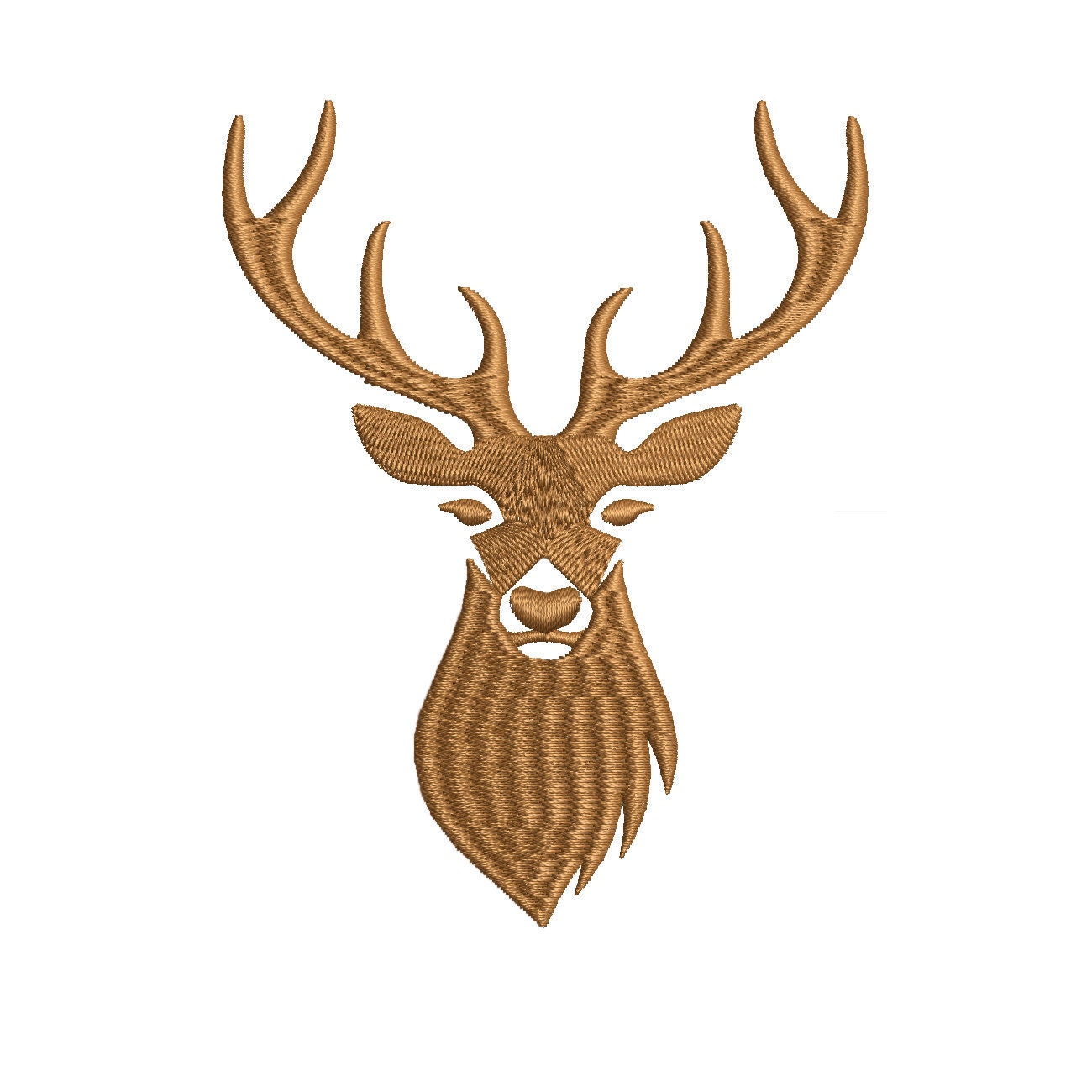 Deer Head Embroidery Design for Machine Embroidery - Bundle in Art Dst ...