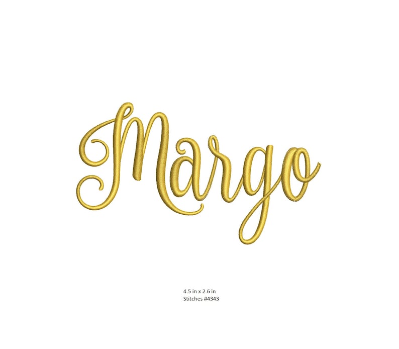 Margo Embroidery Design - Personal Name Machine Embroidery for the Girl ...