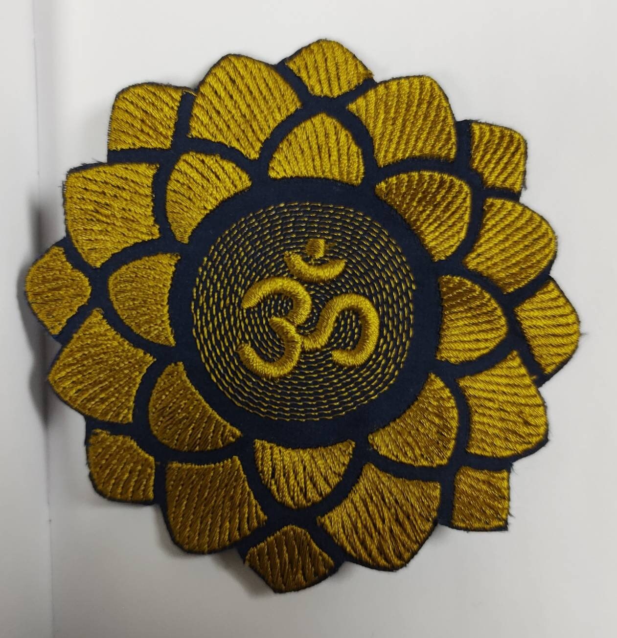 Om Flower Embroidery Design - Om in Chakra - Yoga Embroidery - Mantra ...