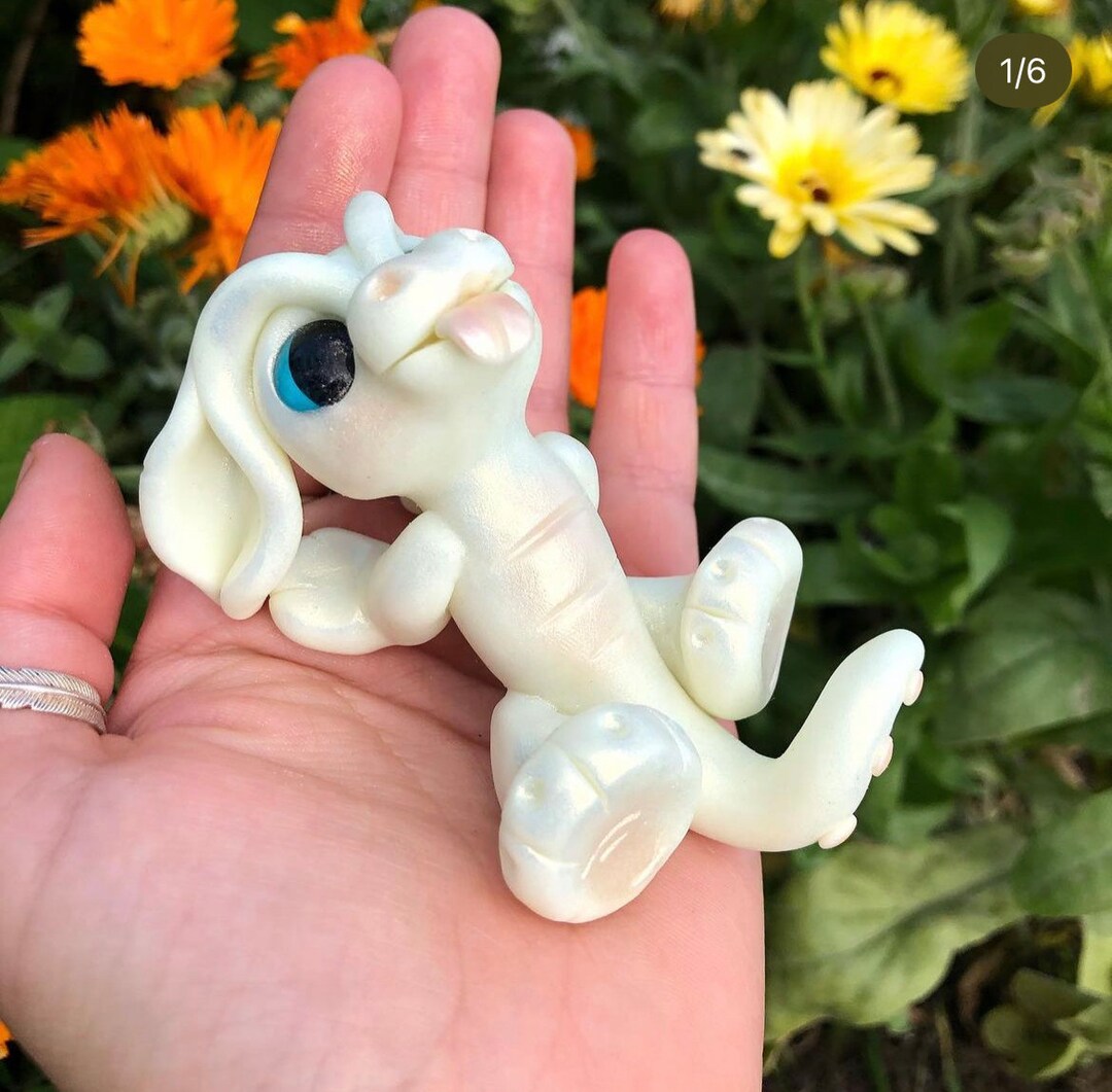 Collectable Clay Glow in the Dark Dragon Sculpture- Starbuck - Etsy