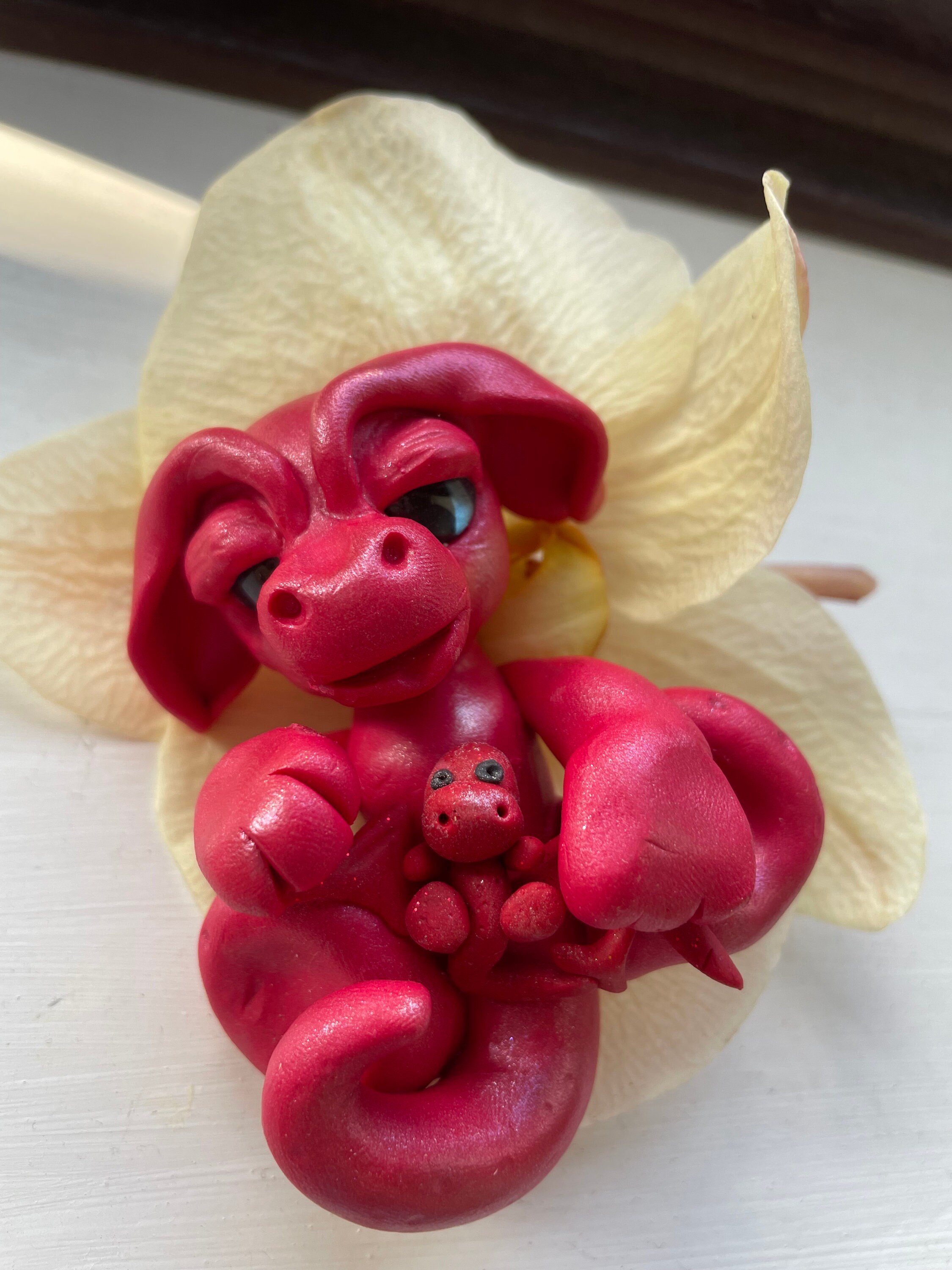 Collectable Clay Welsh Dragon Sculpture Figurine - Ceri - Etsy