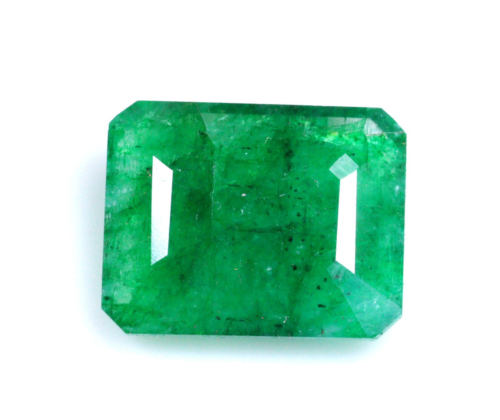 Emerald Rectangle Shape Gemstone 10.50 Carat Emerald Faceted | Etsy