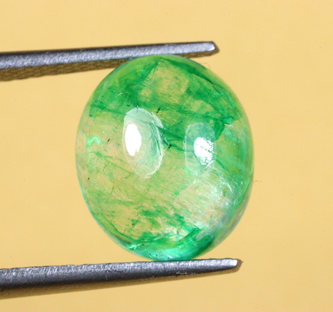 Amazing Beryl Emerald Gemstone Oval Shape Emerald Cabochon AAA - Etsy