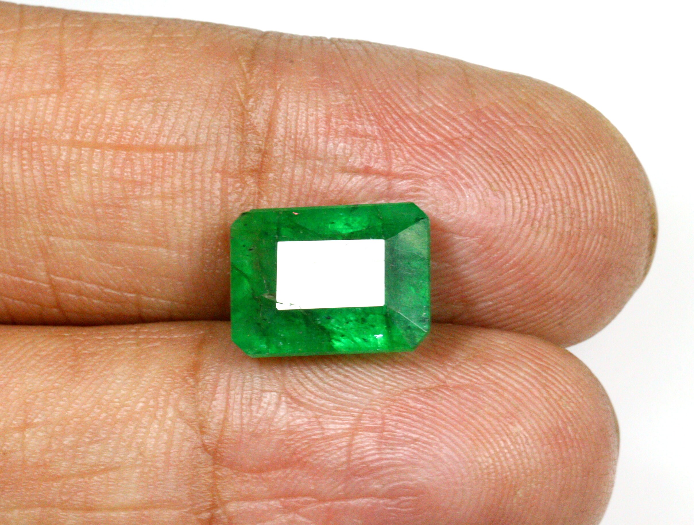 Green Beryl Emerald Faceted Gemstone Rectangle Shape Loose | Etsy