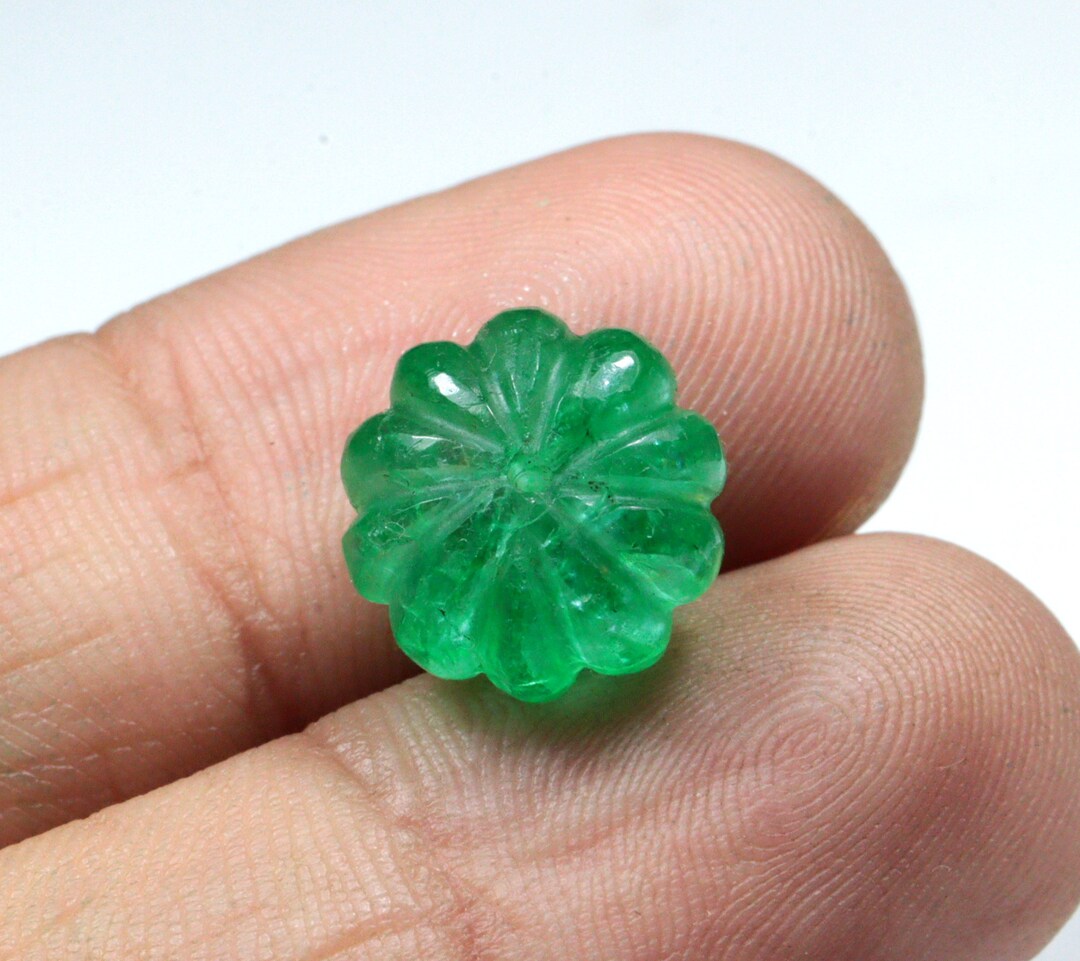 Green Beryl Emerald Carving Gemstone Pendant Size Emerald Carved Loose ...
