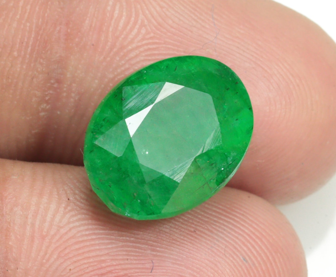AAA Quality Natural Green Beryl Emerald Faceted Gemstone Ring - Etsy