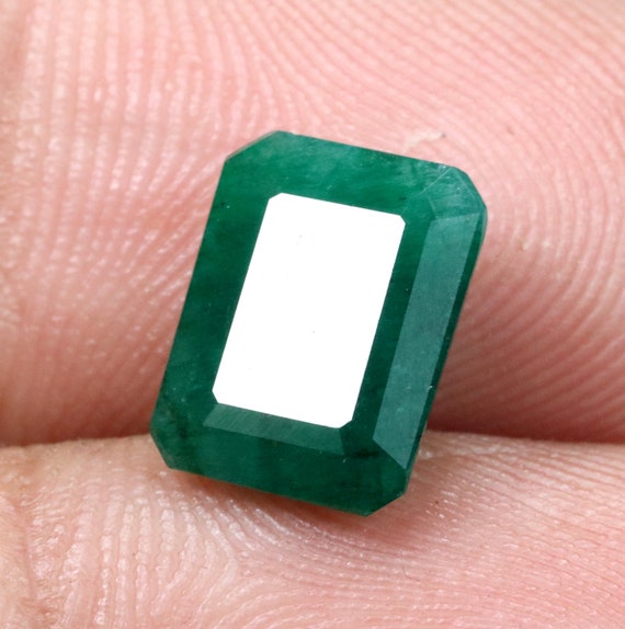 AAA Quality Natural Green Beryl Emerald Faceted Gemstone Ring - Etsy