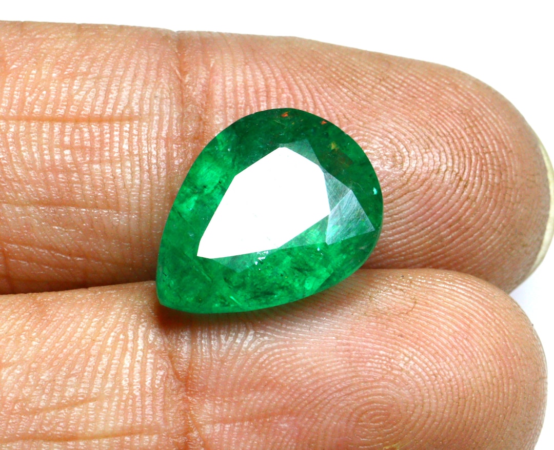 16x12 MM Green Beryl Emerald Faceted Gemstone Ring Size Emerald Loose ...