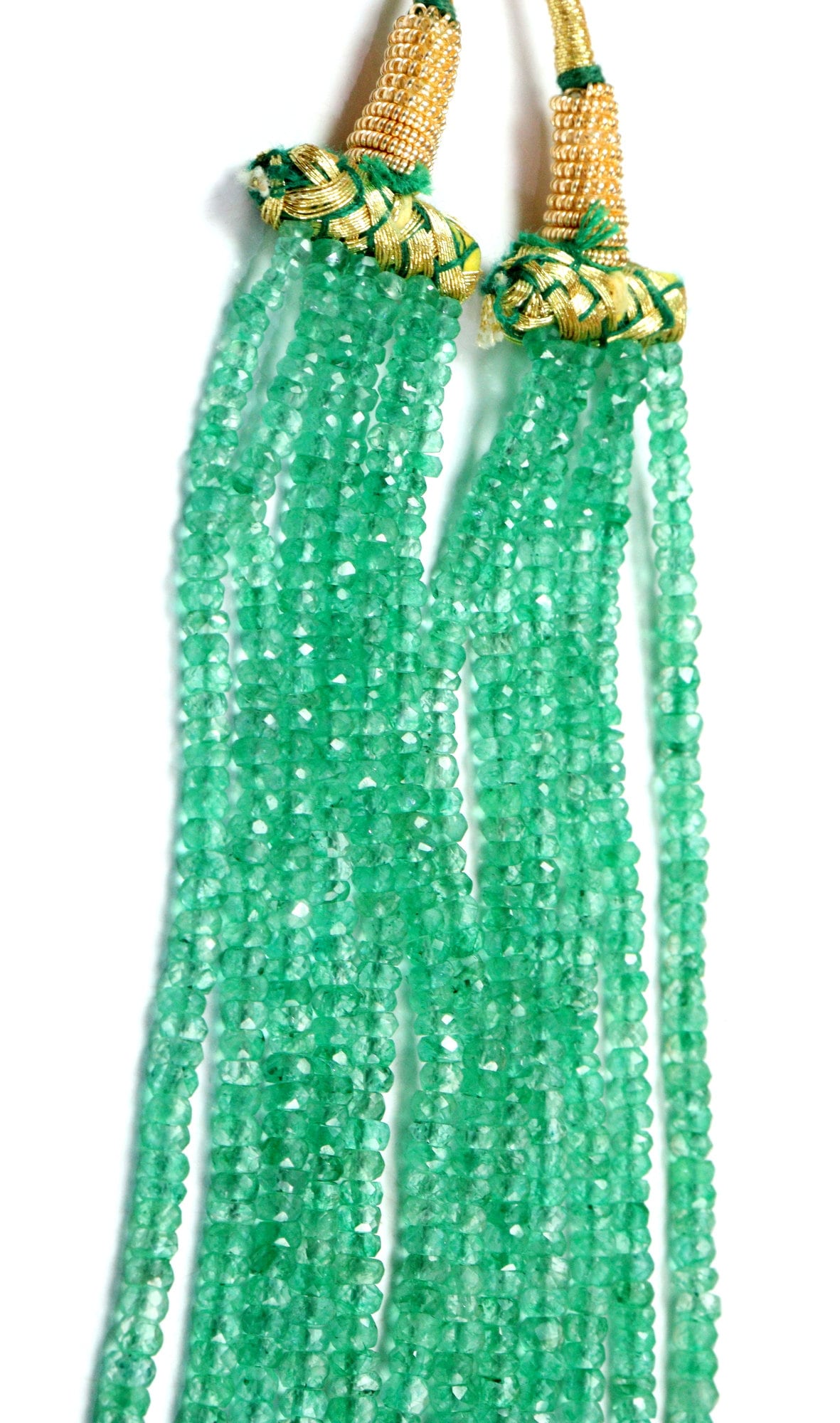 Green Emerald Gemstone Beads Emerald Faceted Strand Emerald | Etsy