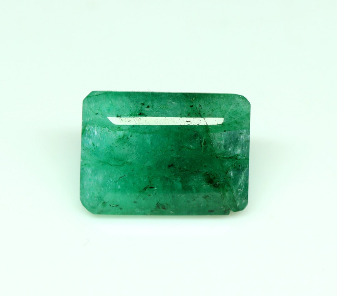 Natural Green Beryl Emerald Faceted Gemstone 6.80 CT 14x10x6 MM Ring ...