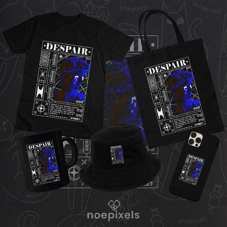 Despair Urban Streetwear T-shirt Design, Urban Streetstyle Png, Street ...
