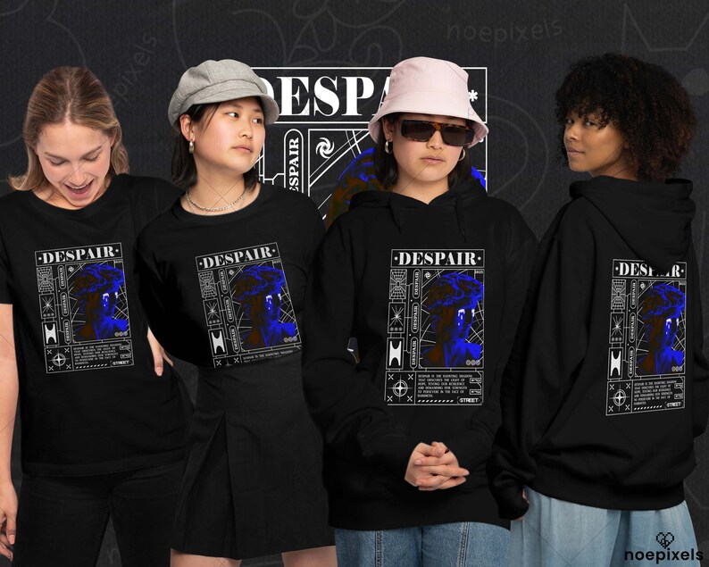 Despair Urban Streetwear T-shirt Design, Urban Streetstyle Png, Street ...