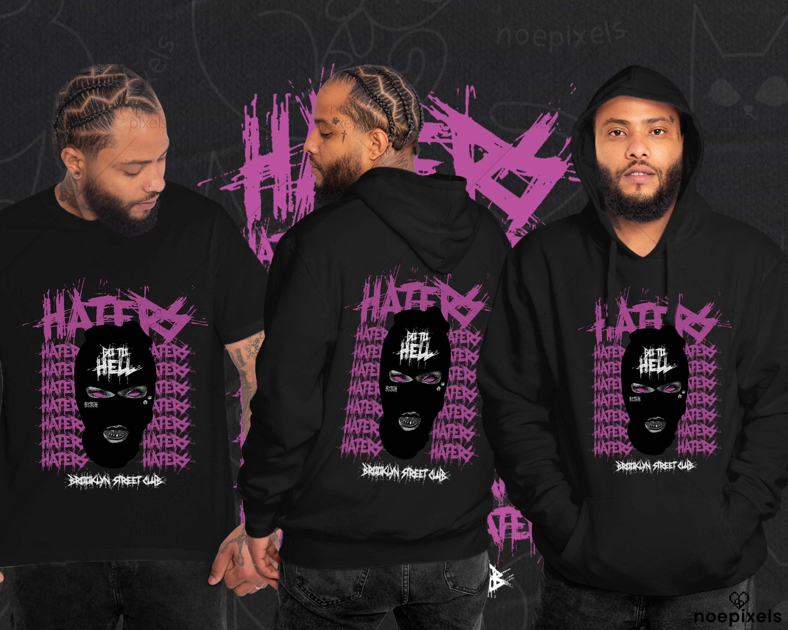 Haters Urban Streetwear T-shirt Design, Urban Streetstyle Png, Pop ...