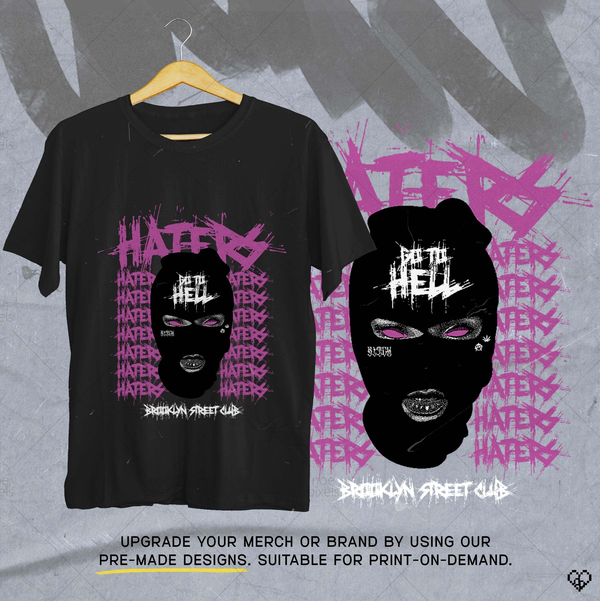 Haters Urban Streetwear T-shirt Design, Urban Streetstyle Png, Pop ...