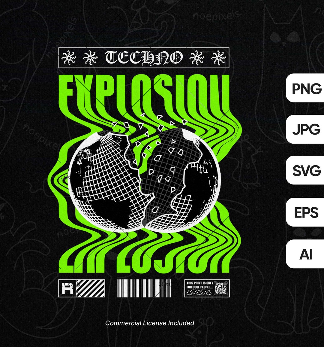 Explosion Urban Streetwear T-shirt Design, Street Culture, Urban ...