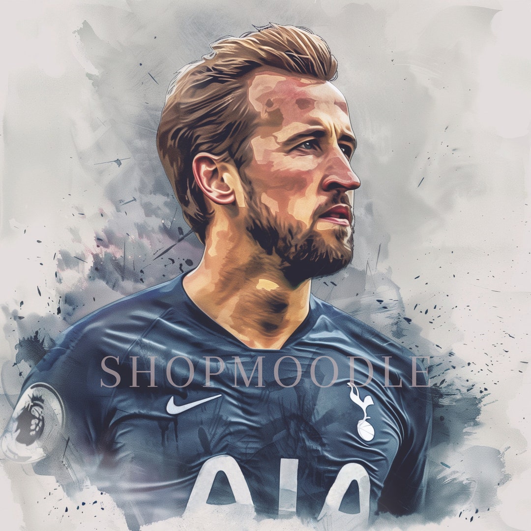 Harry Kane Watercolour Art 3 High Quality Images Tottenham Hotspur FC ...