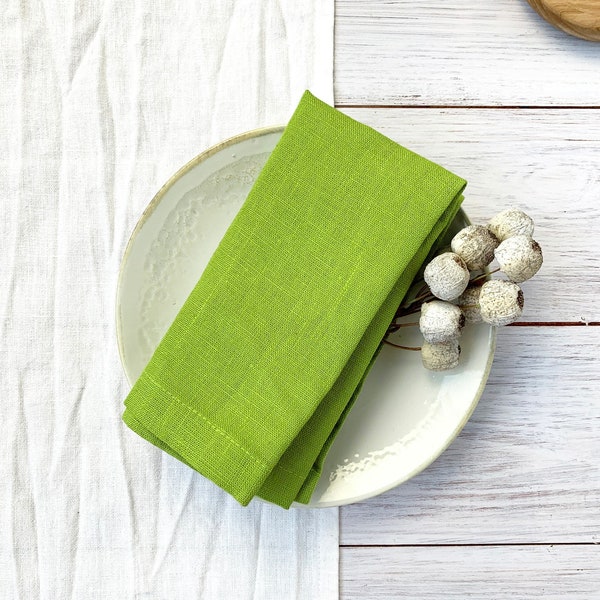 Chartreuse Napkins - Etsy