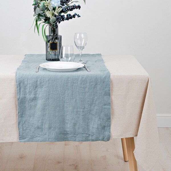Blue Table Runner - Etsy