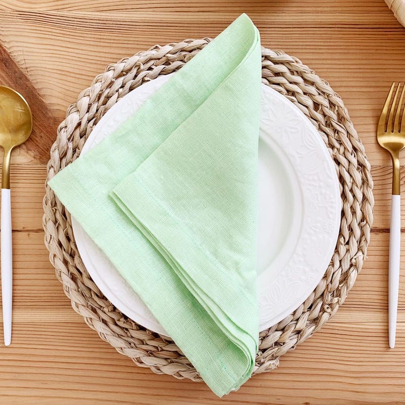 Chartreuse Napkins - Etsy