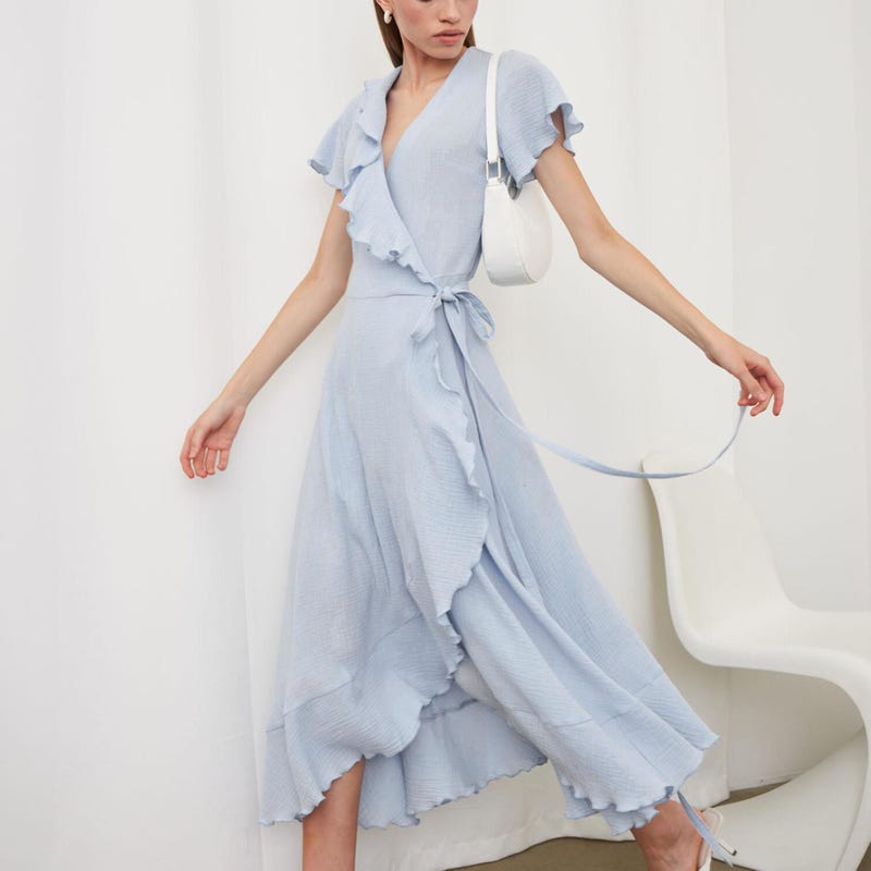 Maxi Wrap Dress - Etsy