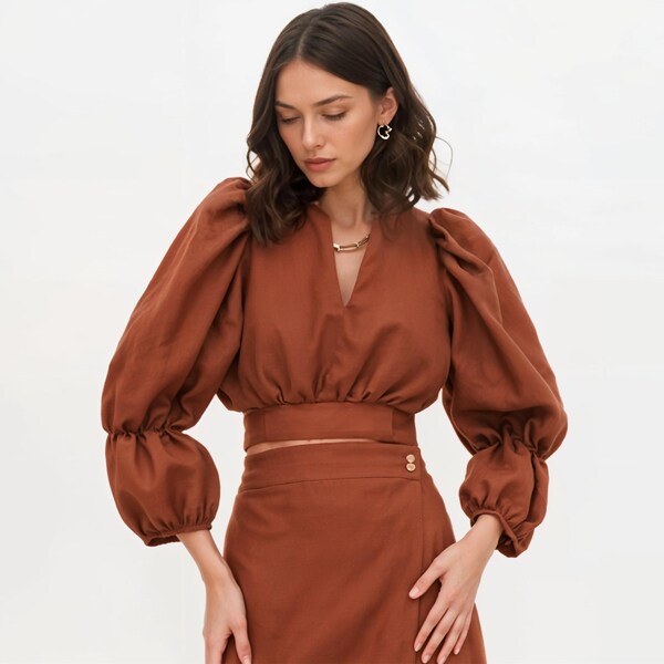 Womens Fluffy Blouse - Etsy