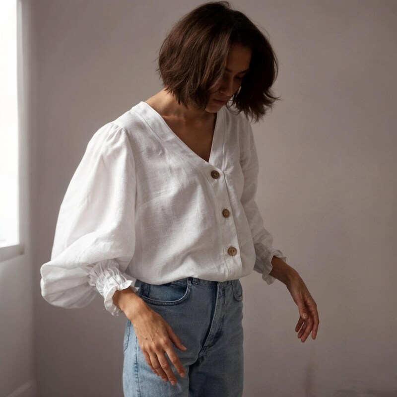 Women Fluffy Blouse Sleeves - Etsy