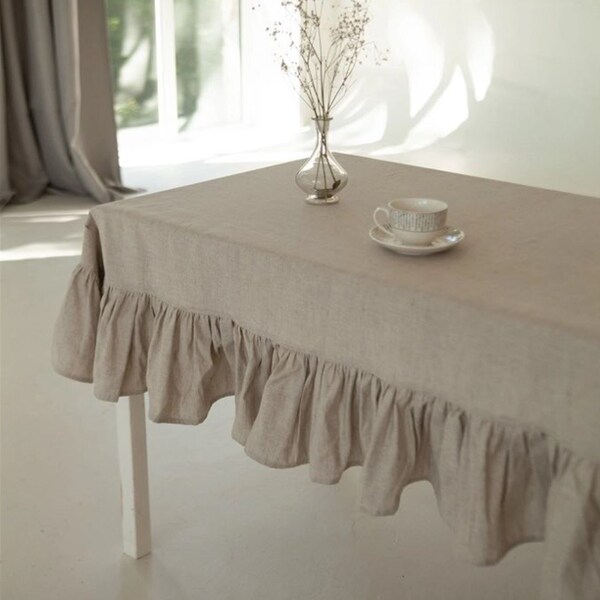 Ruffled Tablecloth - Etsy
