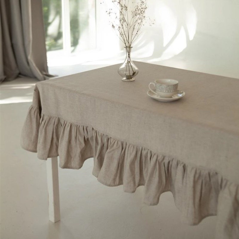 Ruffled Tablecloth - Etsy