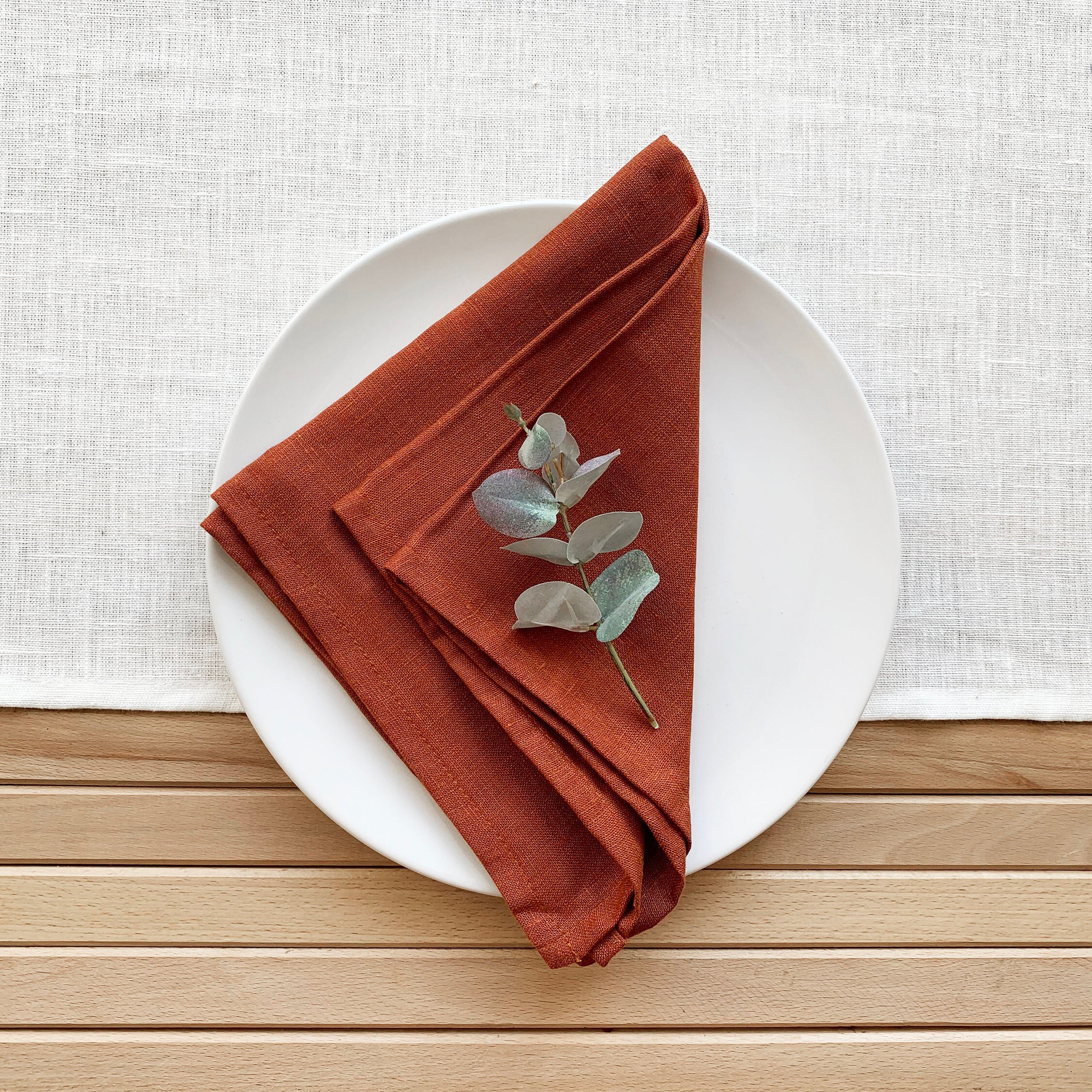 Linen Napkins Set Of 4 6 8 10 12 Bulk Dinner Cocktail Napkins Etsy