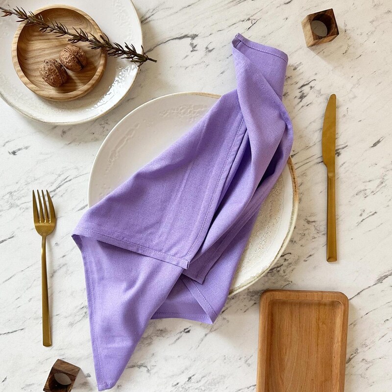 Lilac Napkins - Etsy