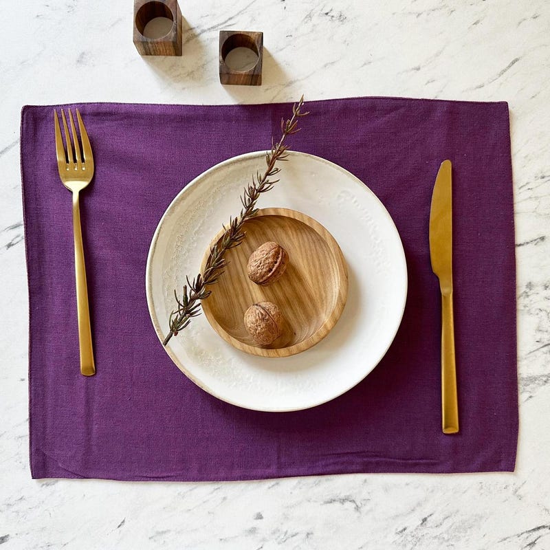 Purple Placemats - Etsy