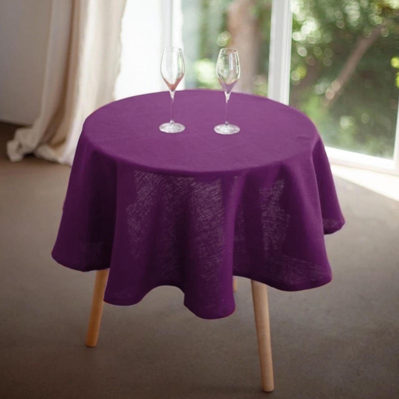 Purple Tablecloth - Etsy