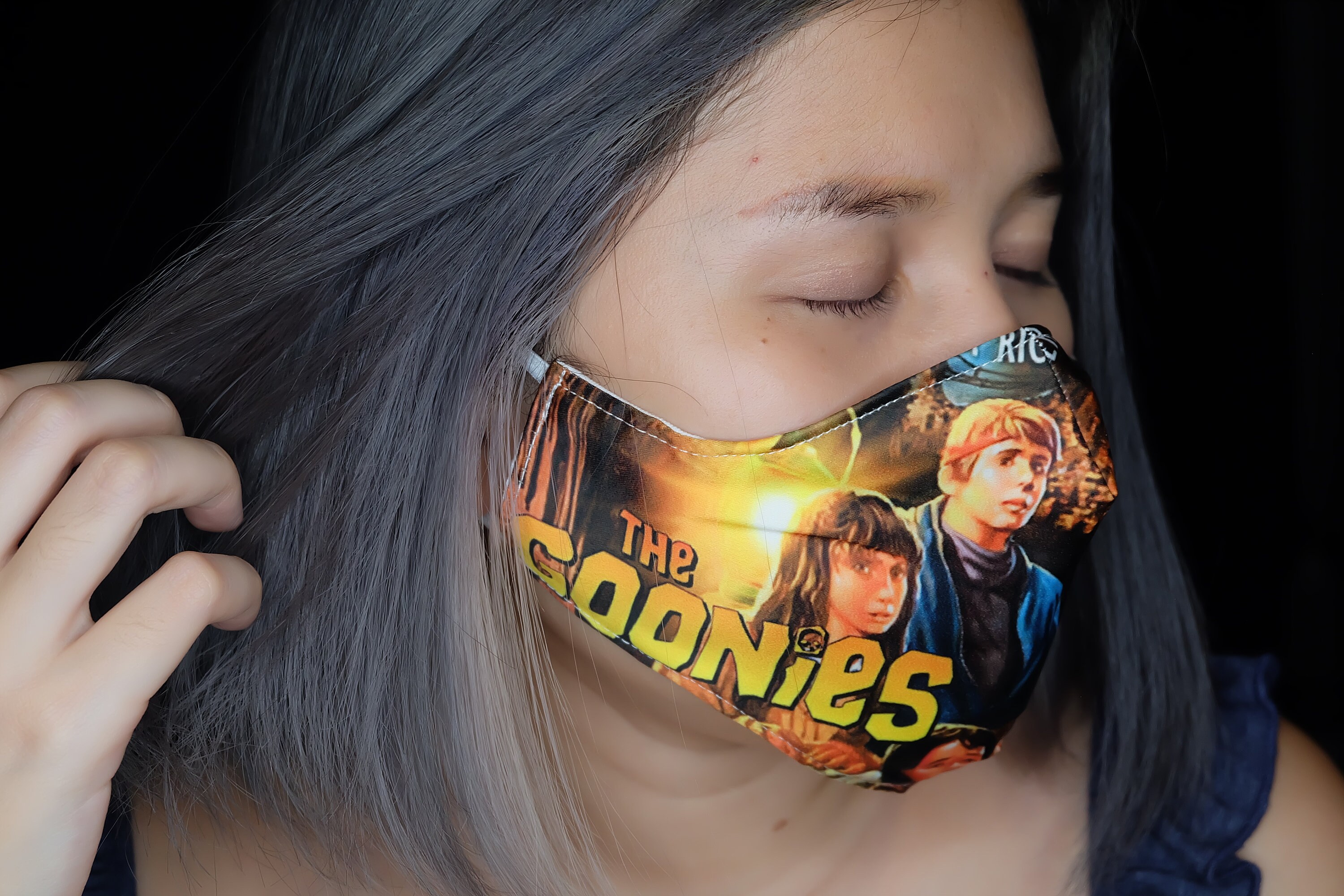 The Goonies Face Mask Classic Goonies Films Mask Elastic and | Etsy