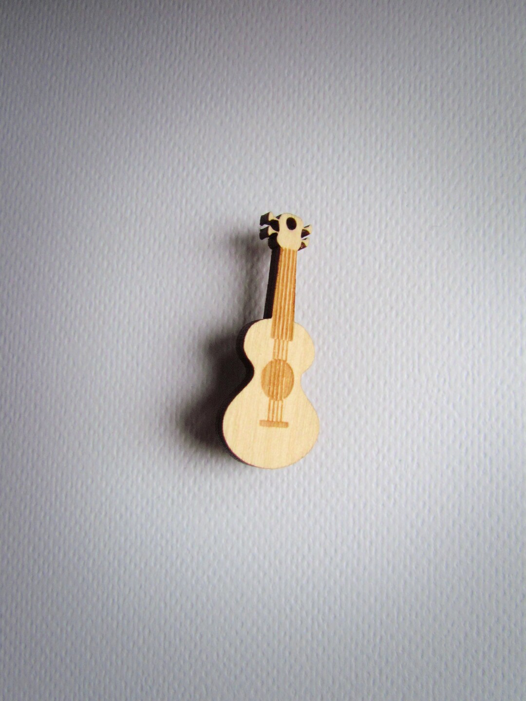 Brooch UKULELE, Laser Cut Wood - Laserleikattu Puinen Rintaneula ...