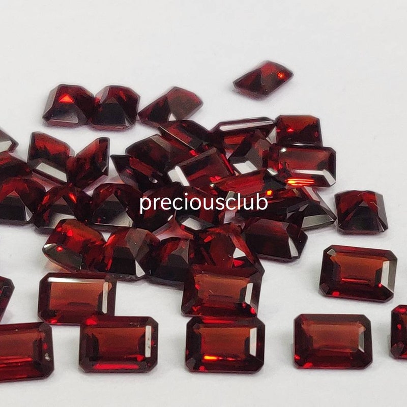 Faceted Garnet - Etsy