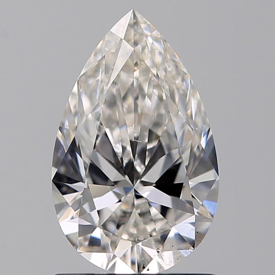 Buy Natural White E-F Color Pear Diamond Brilliant Cut Vs 2x3mm- Loose ...