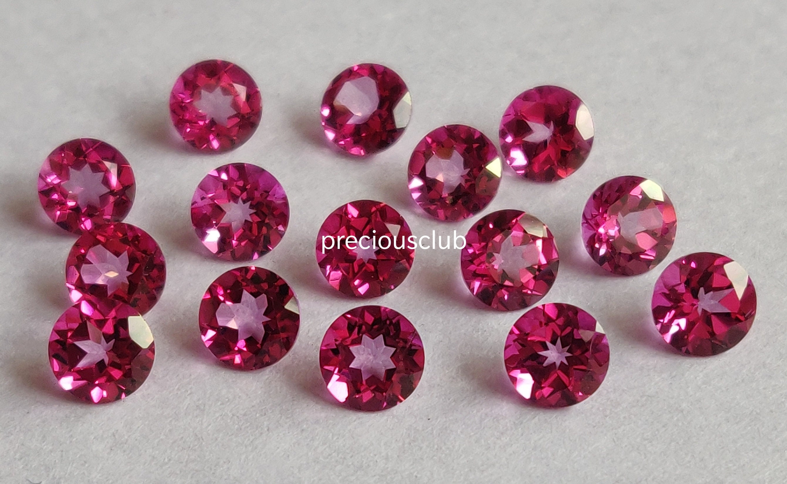 Natural 4mm Coated Pink Topaz Round Faceted AAA Quality Good - Etsy UK