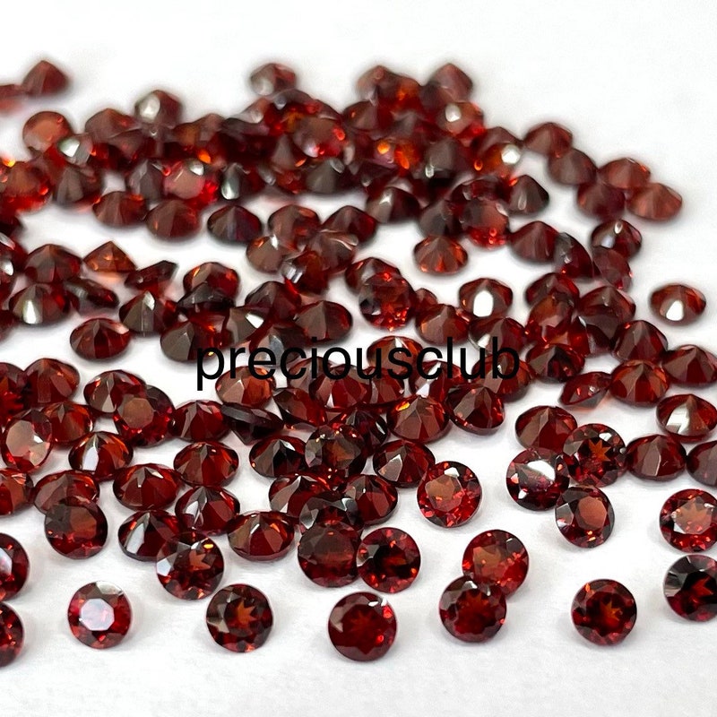 Faceted Garnet - Etsy