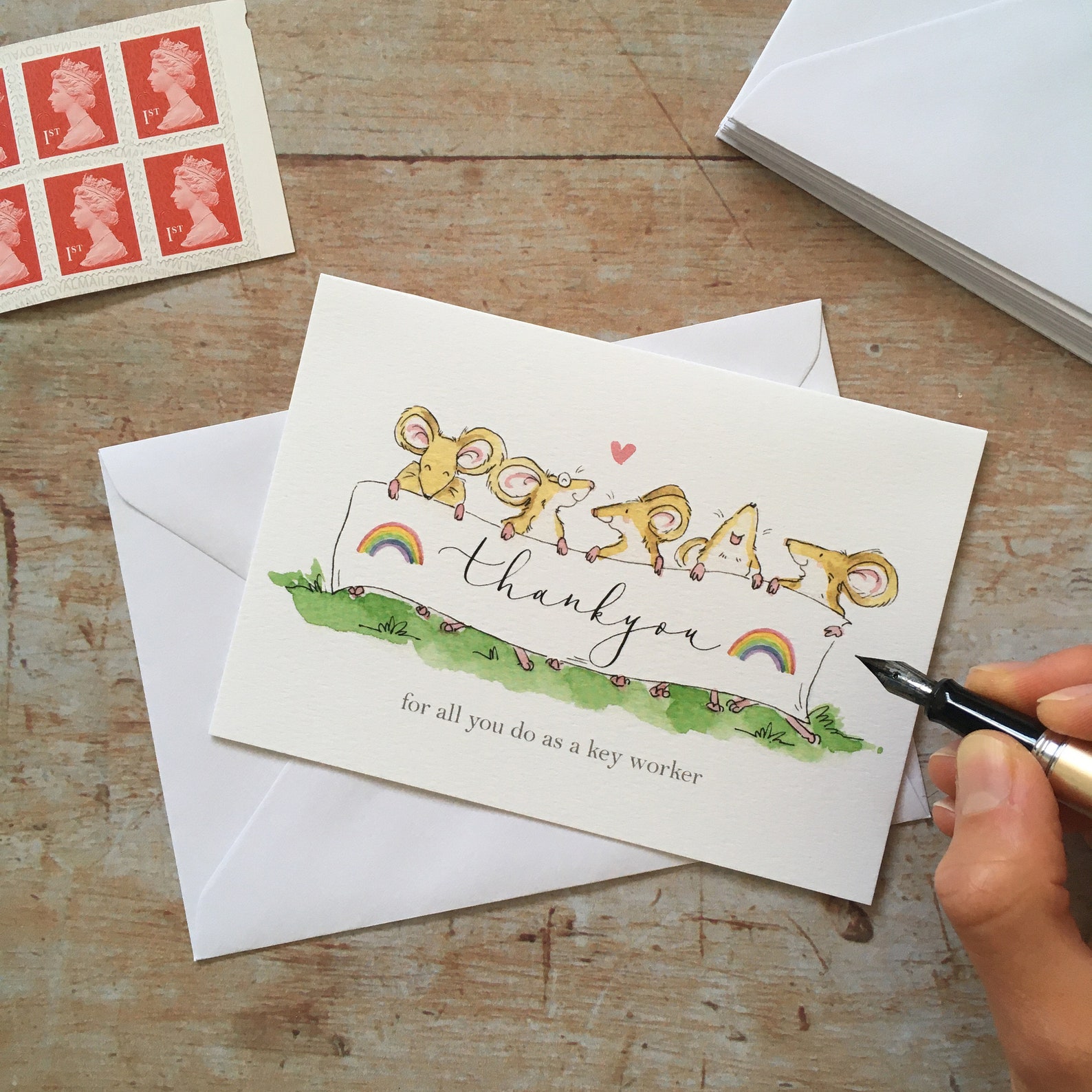 Thank you for all you do as a key worker card key worker | Etsy